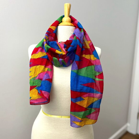Baar & Beards | Accessories | Vintage Baar Beards Scarf Colorful 4 X 62 ...